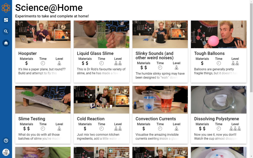 Experimentary with Dr Rob - Science that’s online and hands-on